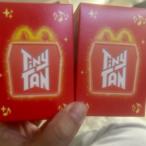 Toys | Tiny Tan Red Collectible Boxes With Toys Inside | Poshmark